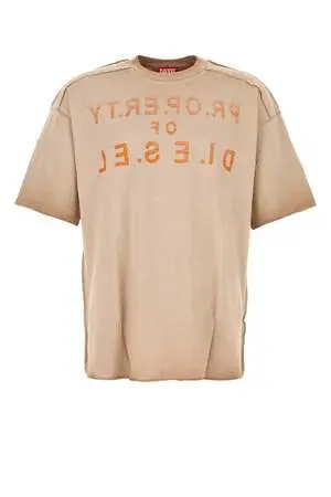 DIESEL® Antiqued Cotton T-look T-shirt