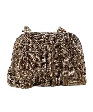 Benedetta Bruzziches Embellished Chain Shoulder Bag - Brown