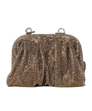 Benedetta Bruzziches Embellished Chain Shoulder Bag - Brown