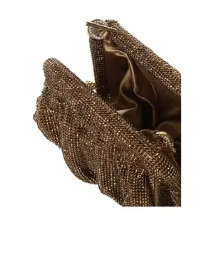 Benedetta Bruzziches Embellished Chain Shoulder Bag - Brown