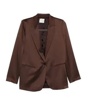 FORTE_FORTE Single-breasted Blazer - Brown