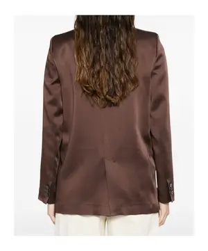 FORTE_FORTE Single-breasted Blazer - Brown