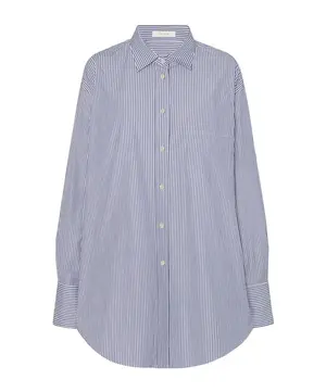 THE ROW Ment Striped Shirt - White/blue