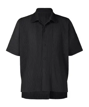 Issey Miyake Homme Plissé Monthly Colors May Pleated Shirt - Black