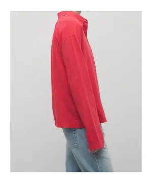 THE ROW Roddie Oversized Polo Top In Organic Cotton Jersey