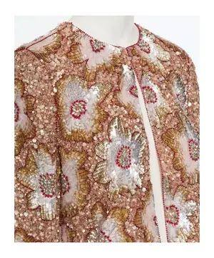Valentino Garavani Embellished Floral Long Sleeve Jacket