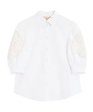 Valentino Garavani Embroidered Poplin Shirt