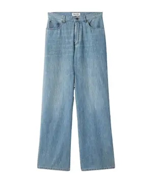 Miu Miu Logo Embroidered Denim Jeans - No