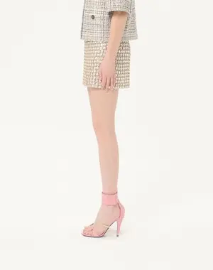 Valentino Garavani Mini Skirt In Embroidered Organza