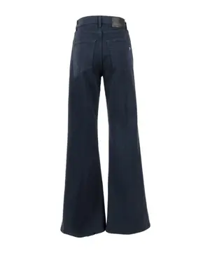 DONDUP Logo Patch Wide-leg Jeans - Black