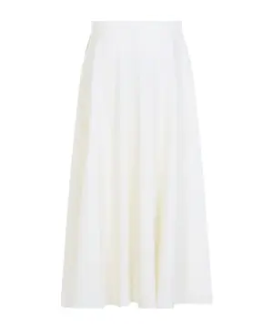 Ralph Lauren Button-down Skirt With Pleated Hem