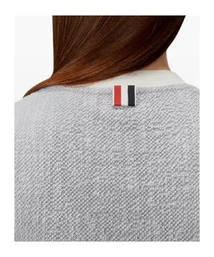 Thom Browne Cotton-tweed Rwb-stripe T-shirt