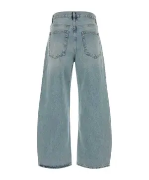 FRAME The Bow Wide-leg Jeans - Gray