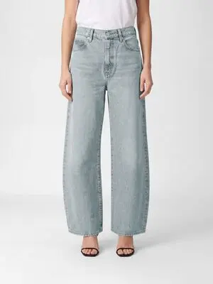 FRAME The Bow Wide-leg Jeans - Gray