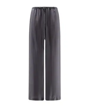 ALYSI Drawstring Wide-leg Pants - Grey