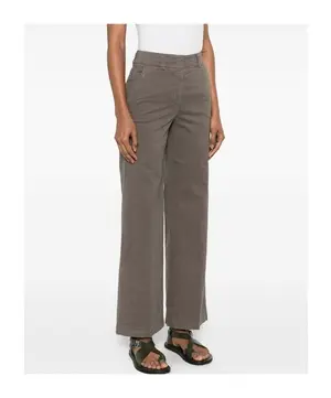 Peserico Wide-leg Cotton-twill Trousers