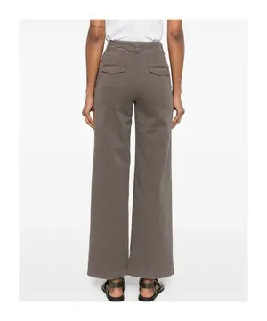 Peserico Wide-leg Cotton-twill Trousers