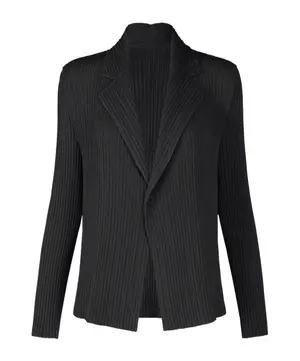 Issey Miyake Single Breasted Pleated Jacket