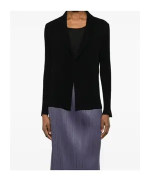 Issey Miyake Single Breasted Pleated Jacket