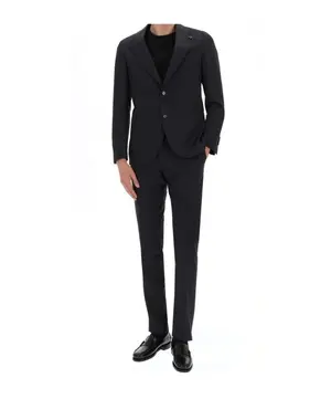 LARDINI Two-piece Wool Suit - Black