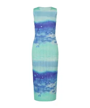 PLEATS PLEASE BY ISSEY MIYAKE Sleeveless Pleated Midi Dress