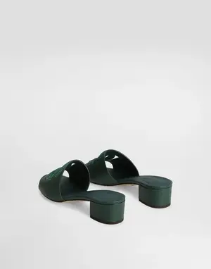 Dolce & Gabbana Embellished Logo Mules