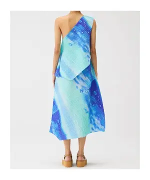 PLEATS PLEASE BY ISSEY MIYAKE Pleated One-shoulder Top
