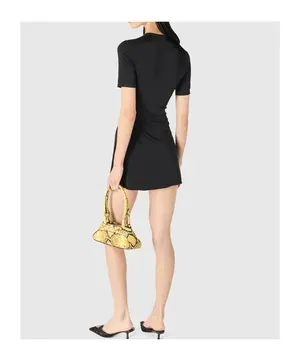 MARINE SERRE Moon Gathered Mini Dress