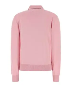 BLAZÉ MILANO Ribbed Polo Knit Top