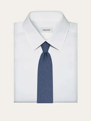 FERRAGAMO Gancini Check Neck Tie