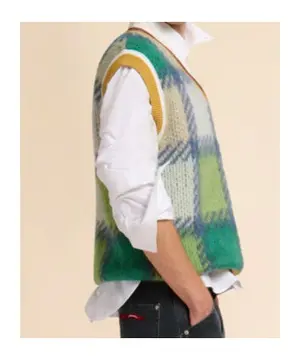 Marni Checked Mohair Vest