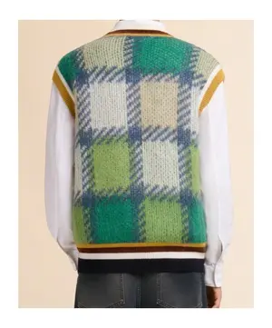 Marni Checked Mohair Vest