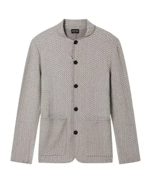 Giorgio Armani Chevron Knit Jacket