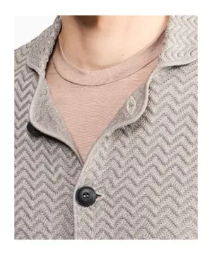 Giorgio Armani Chevron Knit Jacket