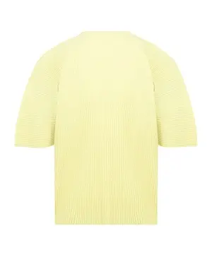 Issey Miyake Homme Plissé Monthly Colors May Pleated T-shirt - Yellow
