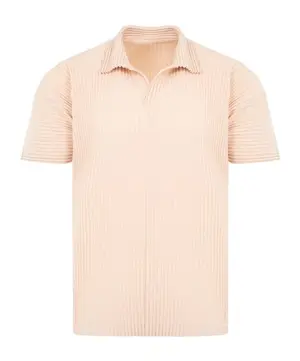 Issey Miyake Homme Plissé Color Pleats Short-sleeved Shirt - Nude