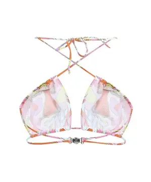 Emilio Pucci Printed Triangle Bikini Top - Multicolor