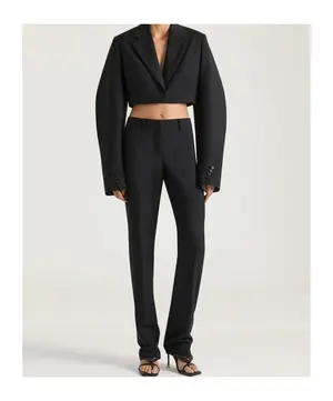Givenchy Cropped Cocoon Jacket In Wool And Mohair