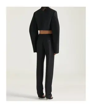 Givenchy Cropped Cocoon Jacket In Wool And Mohair