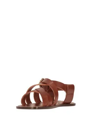 Saint Laurent Cheever Buckle-fastening Flat Sandals