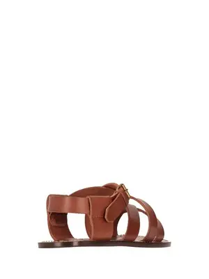 Saint Laurent Cheever Buckle-fastening Flat Sandals