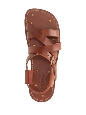 Saint Laurent Cheever Buckle-fastening Flat Sandals