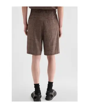 JIL SANDER Pleated Check Shorts