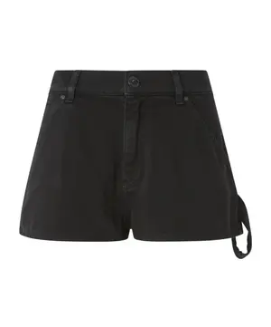 Pinko Logo Patch Denim Shorts