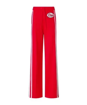Pinko Logo Appliqué Wide-leg Track Shorts