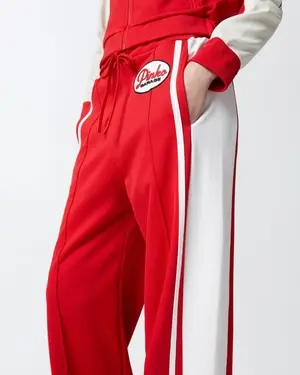 Pinko Logo Appliqué Wide-leg Track Shorts