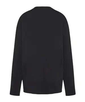 THE ROW Roundneck Long Sleeve T-shirt - Black