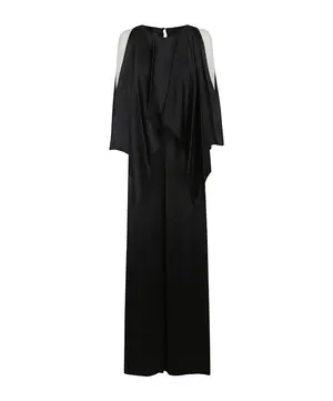 Pinko Draped Two-piece Suit Jumpsuit - Black