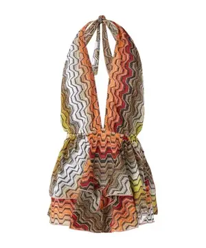 Missoni Zig-zag Ruffled Mini Dress - Multicolor