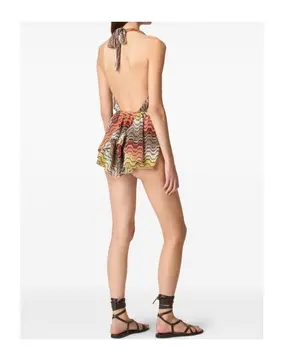 Missoni Zig-zag Ruffled Mini Dress